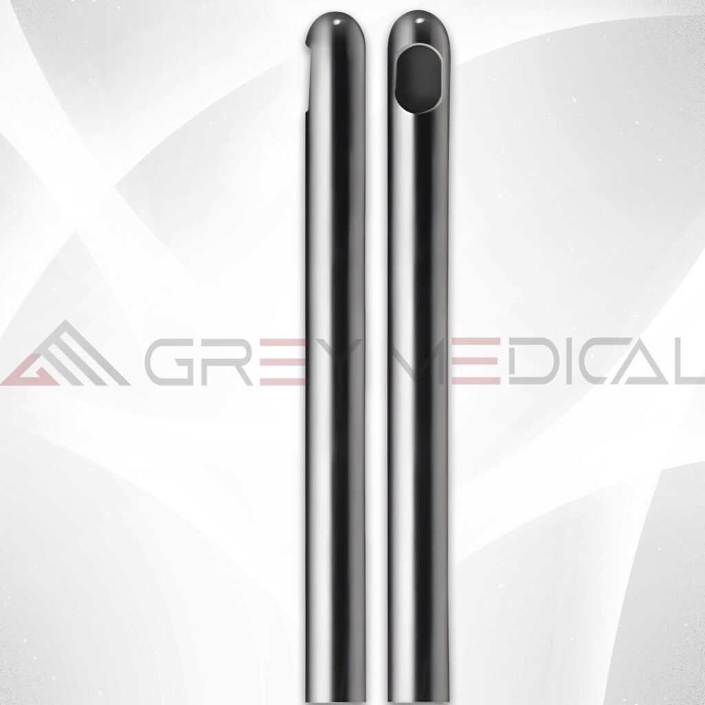 Blunt Oval Shape Fat Injector Cannula Spoon Tip | Grey Medical