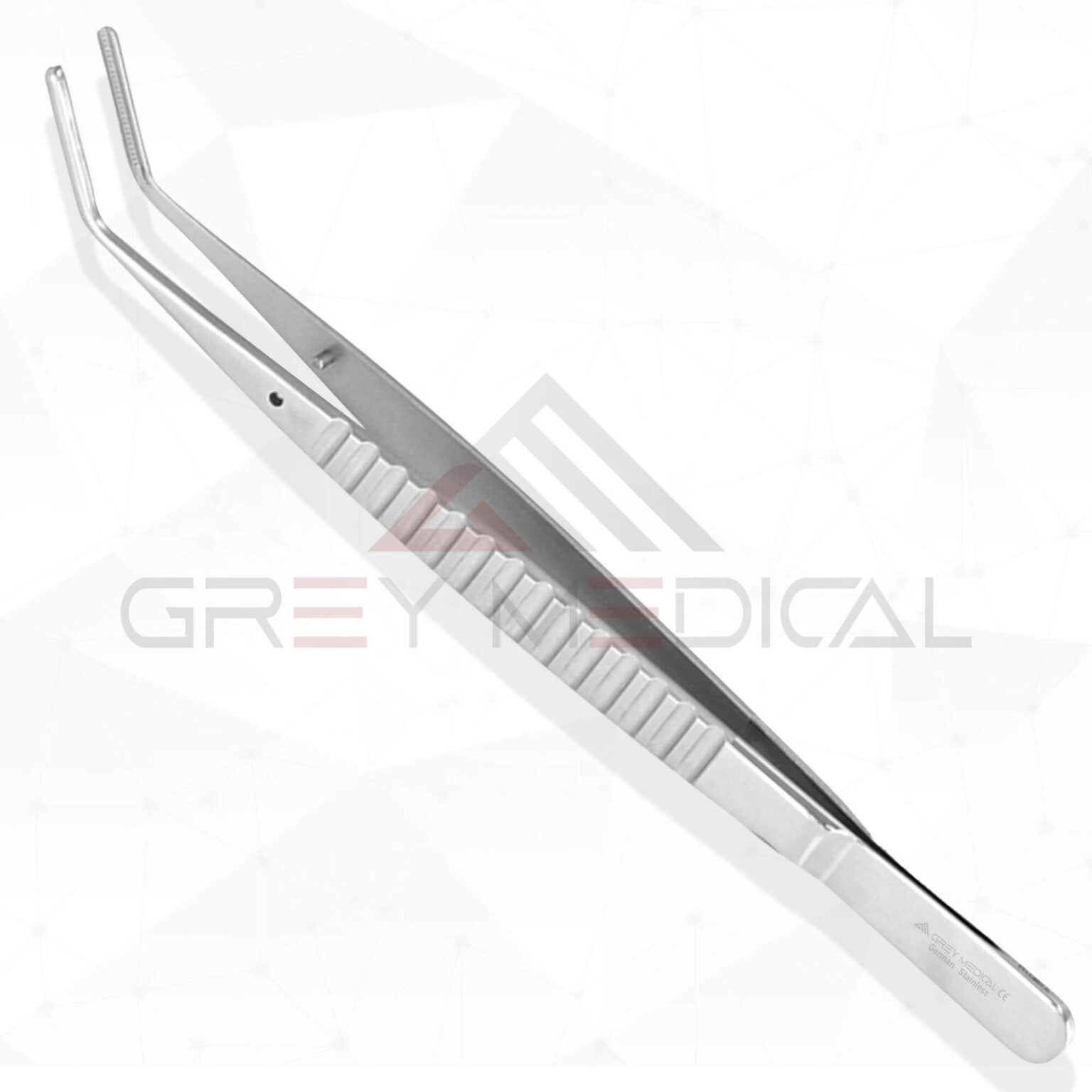 Debakey Vascular Tissue Forceps - Angled Online | Grey Medical
