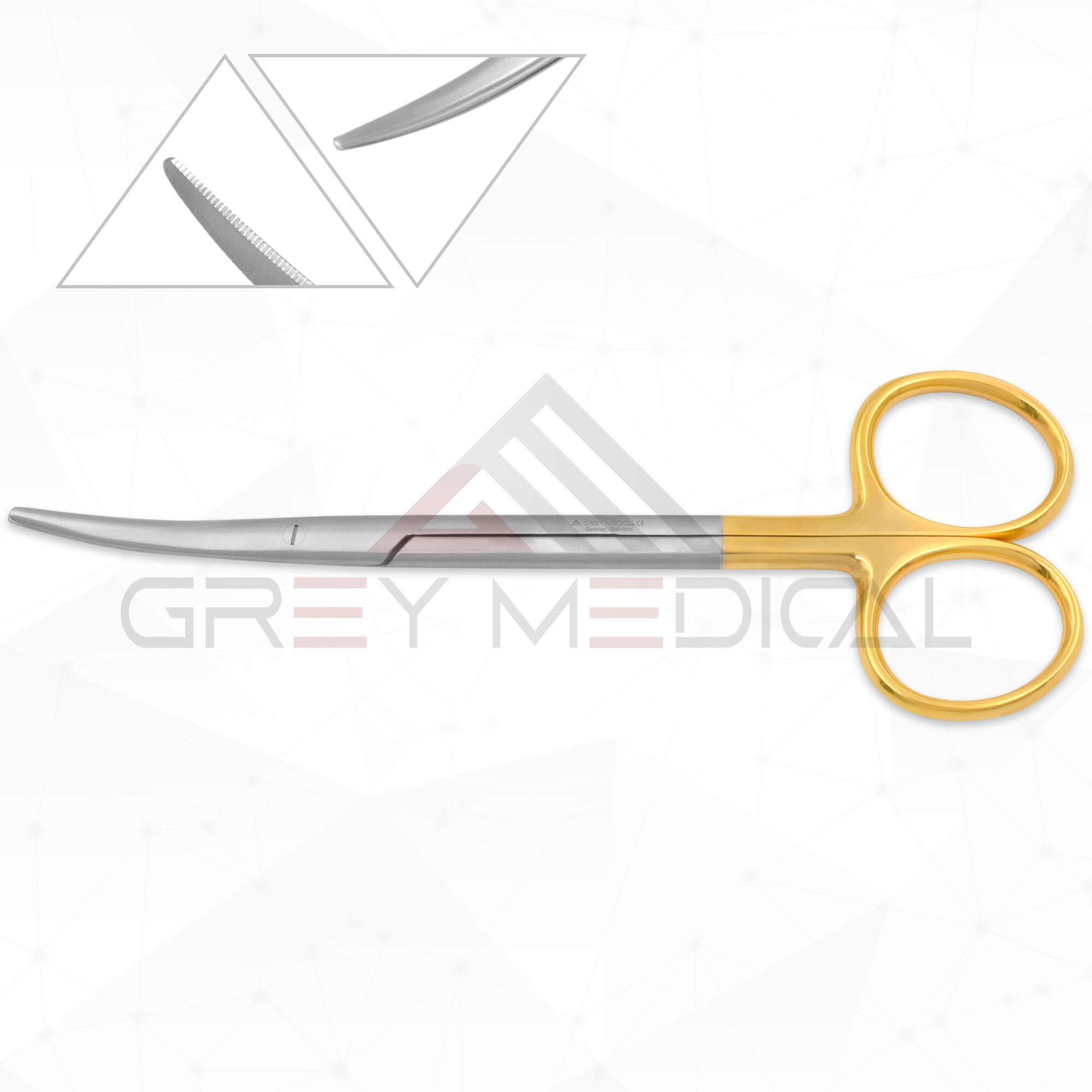 Fomon Upper Lateral Cartilage Scissors - Curved | Grey Medical