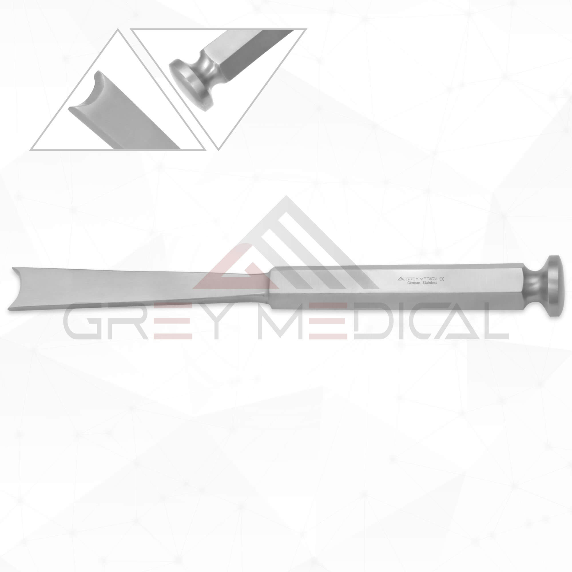 McIndoe Chisel - Mushroom head | Grey Medical