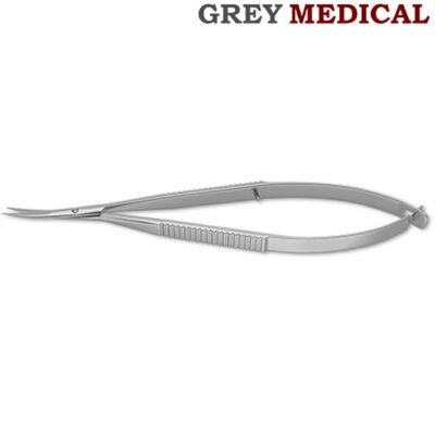 Buy Castroviejo Corneal Scissors - Curved, Blunt Tips Online | Grey Medical