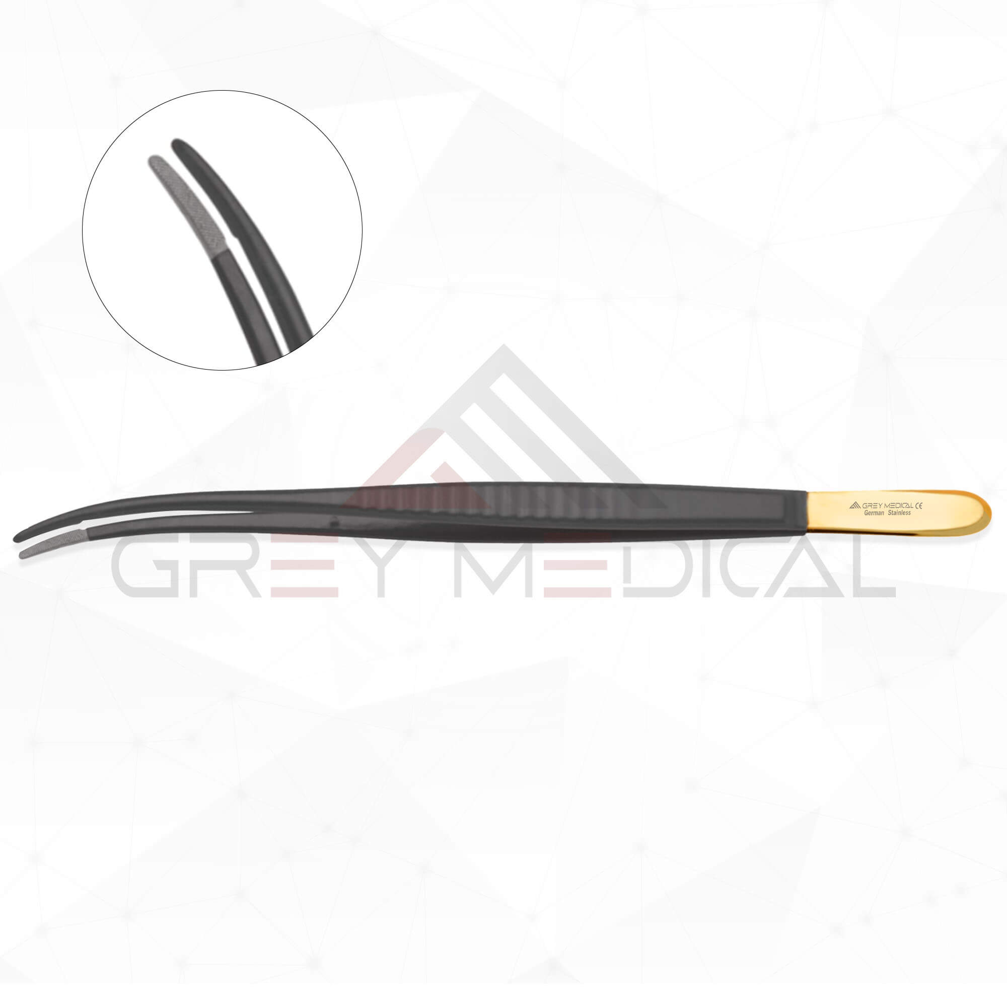 Maxwell Insulated Forceps - Tungsten Carbide | Grey Medical