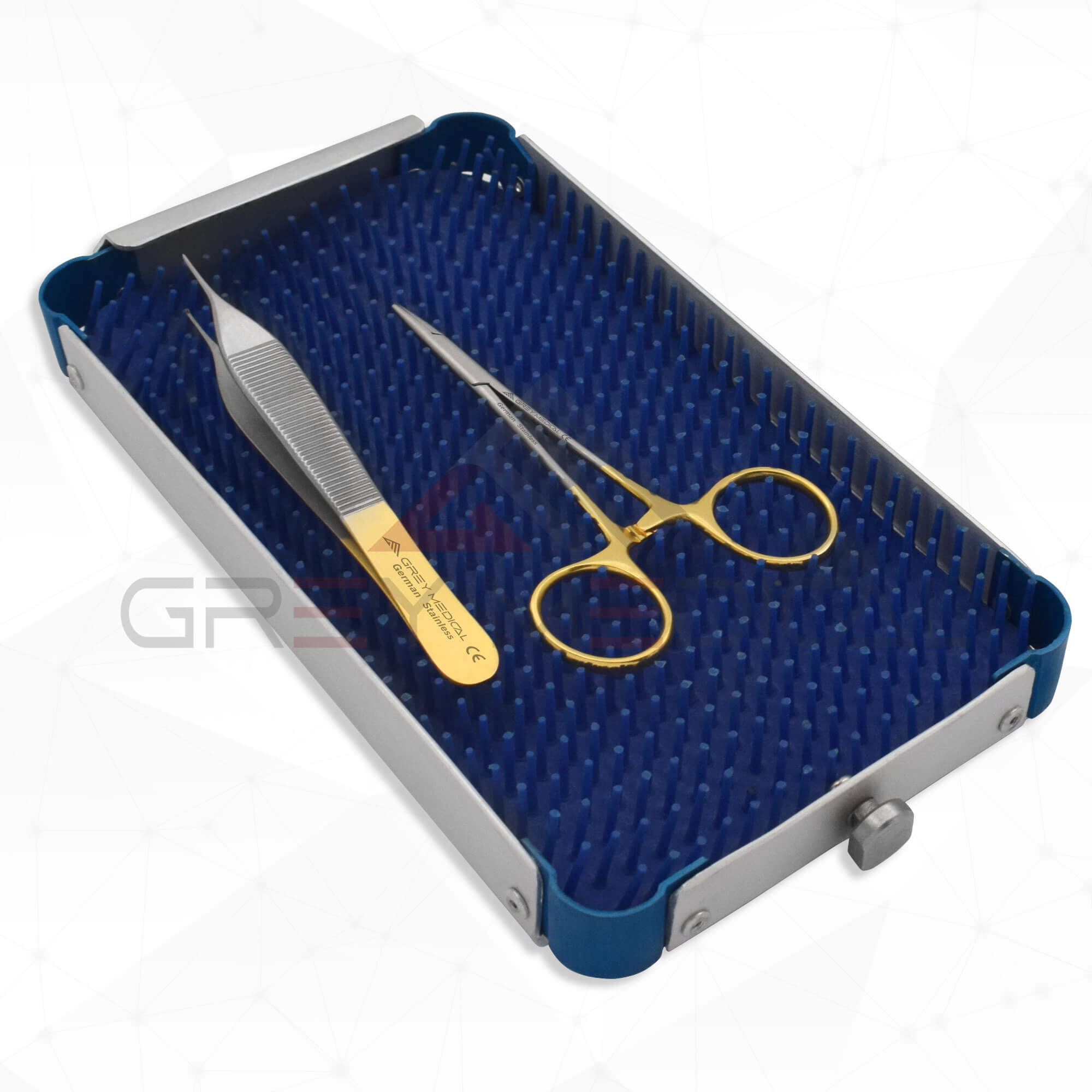 Surgcal Sterilization Tray for Instruments | Grey Medical