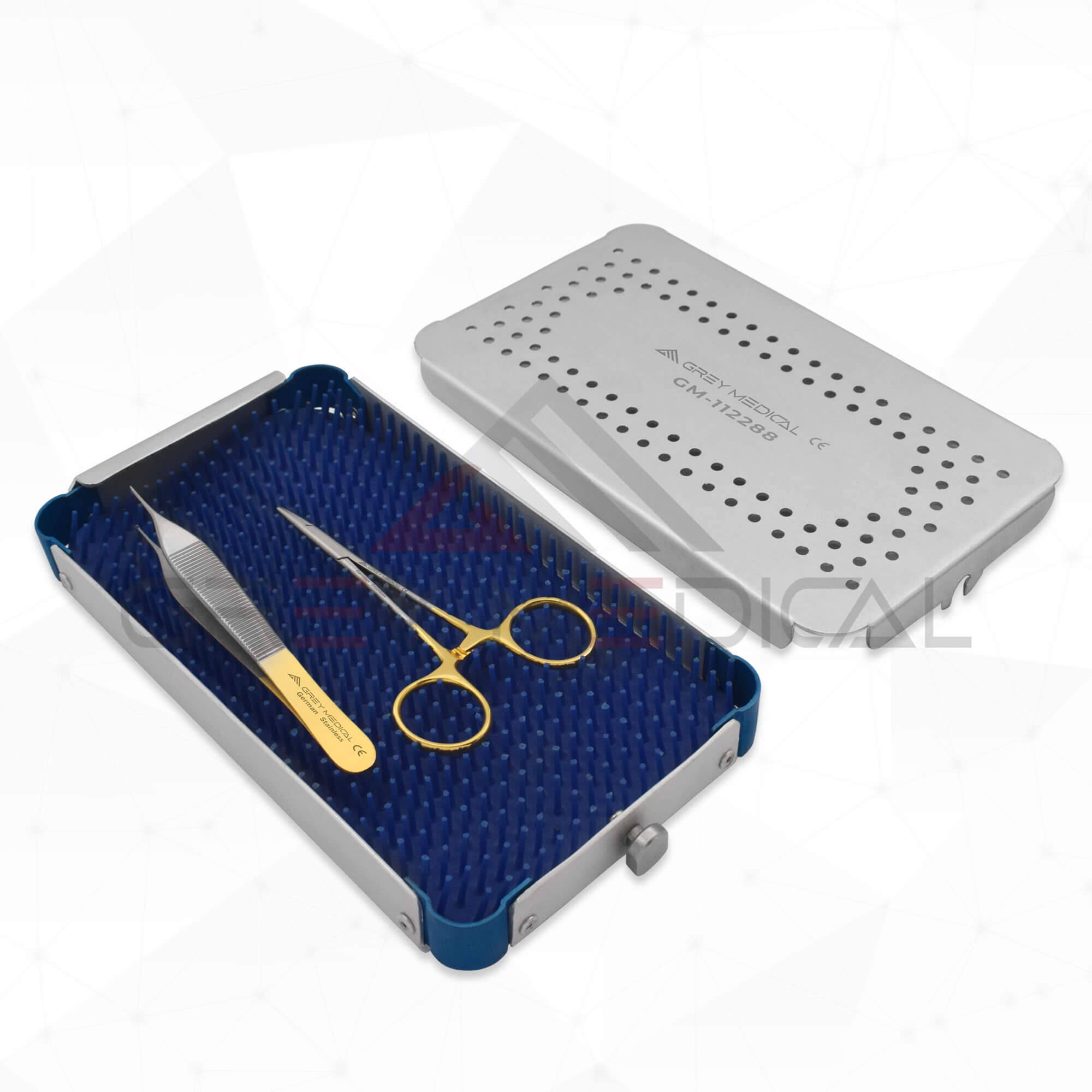 Surgcal Sterilization Tray for Instruments | Grey Medical
