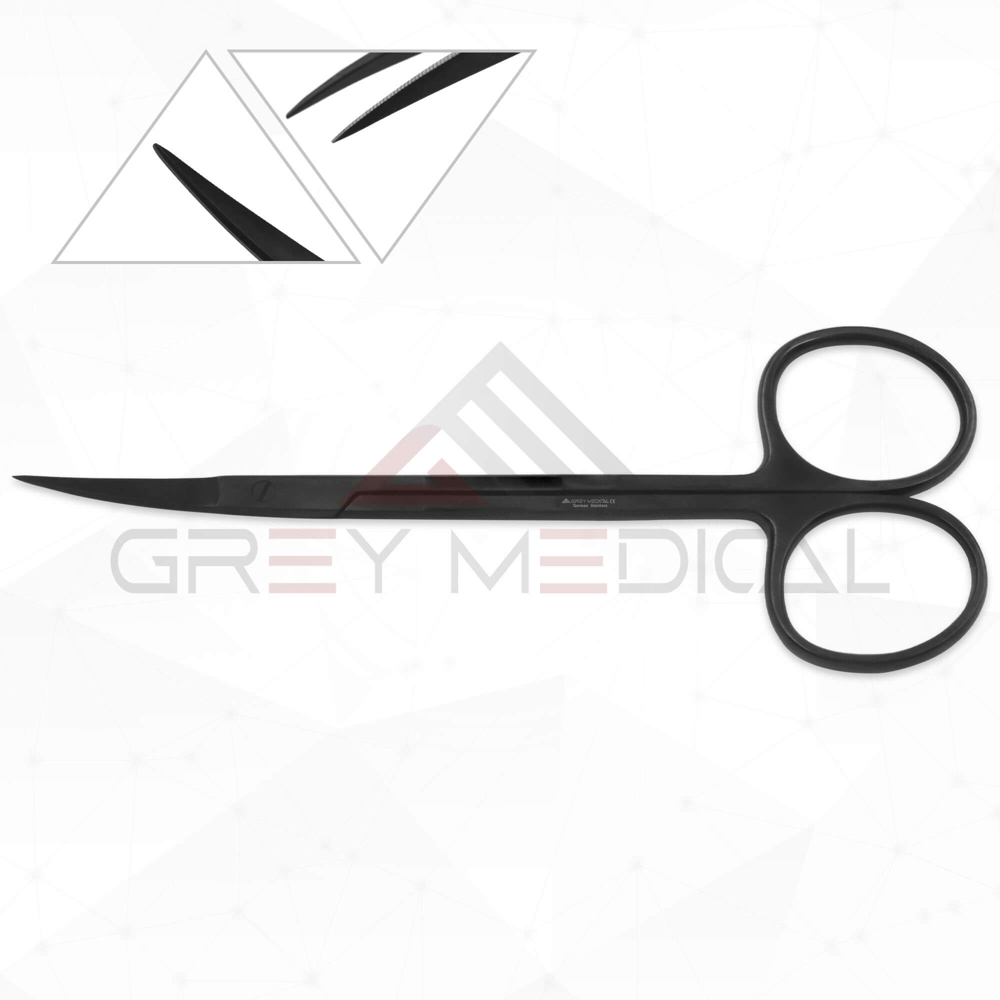 Iris Scissors - Premium Ceramic Coating | Grey Medical