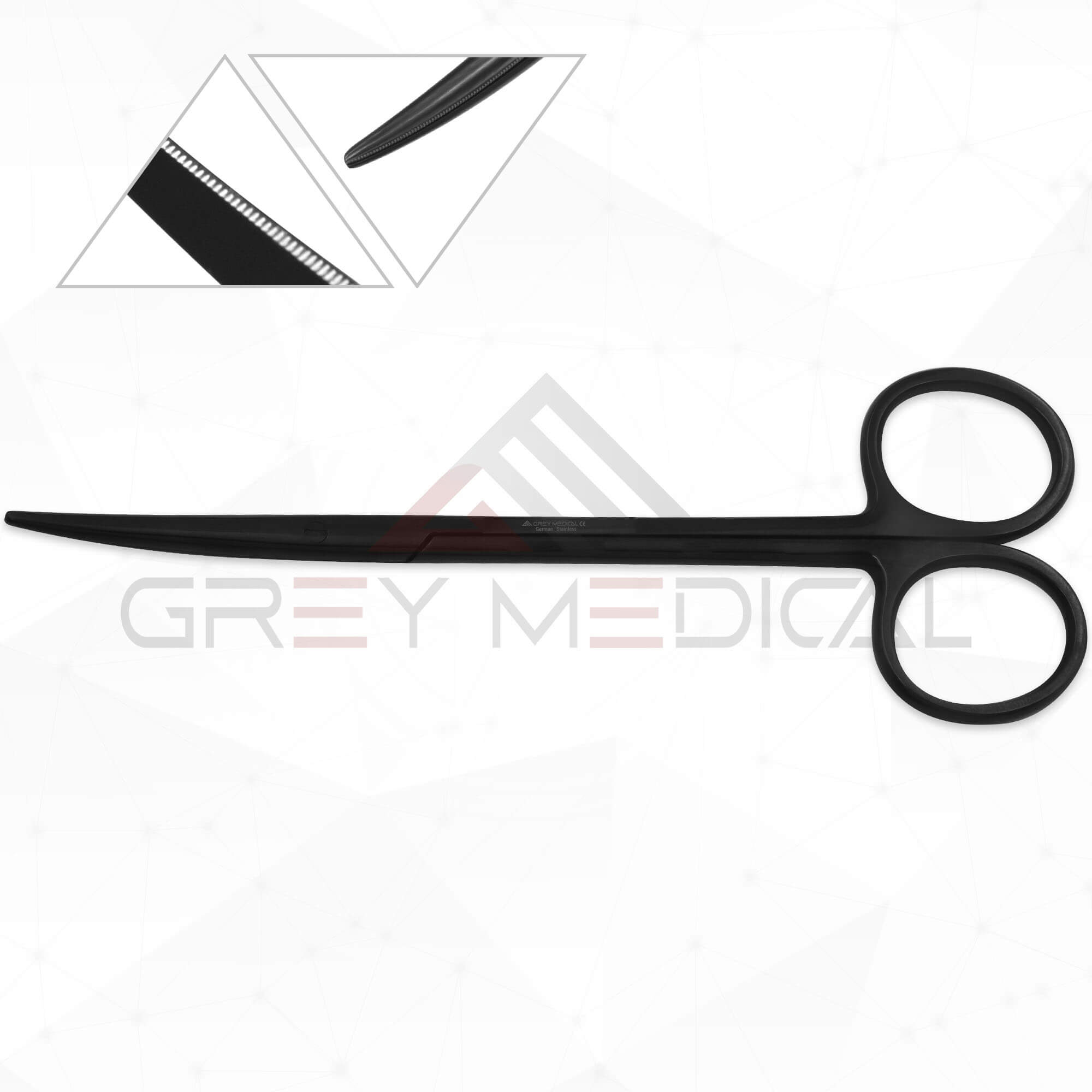 Ceramic Cut Metzenbaum Slim Scissors | Grey Medical