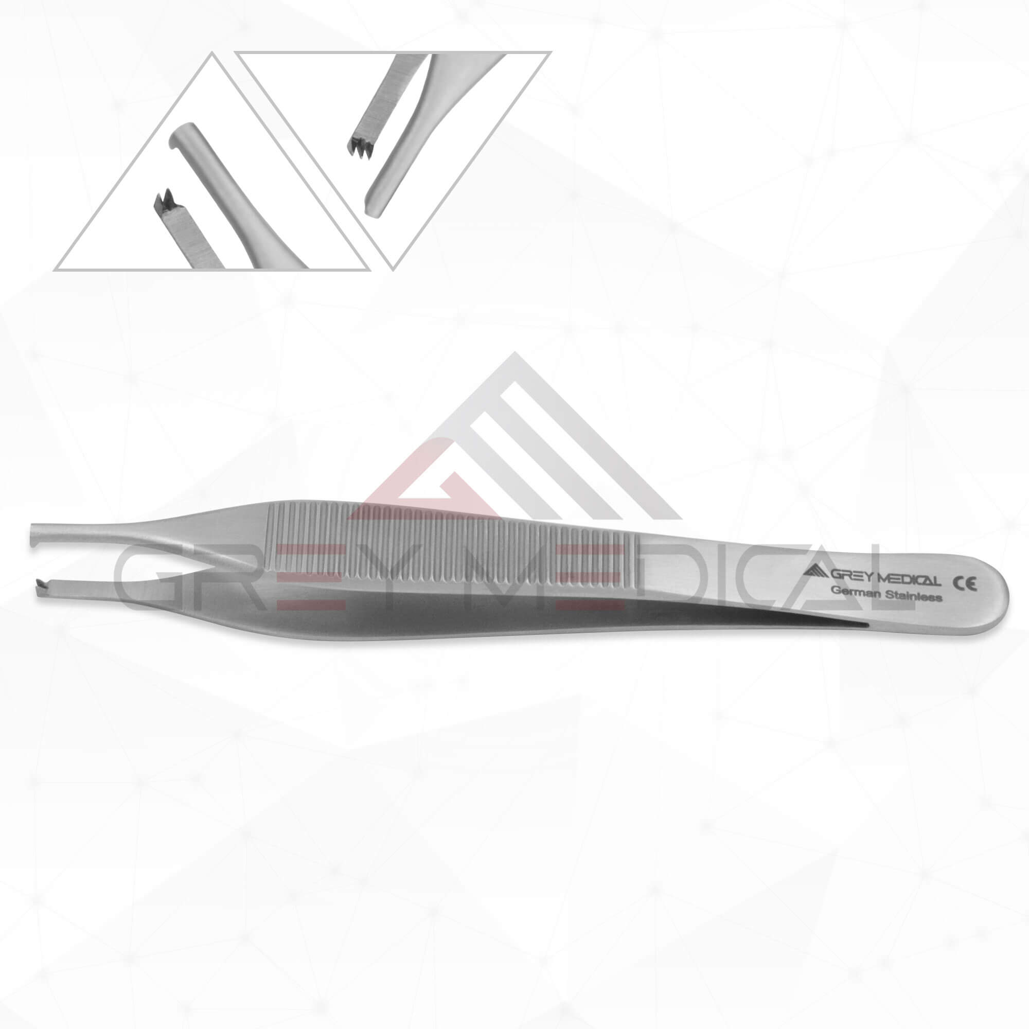 Adson Tissue Forceps - 2x3 Teeth Online | Grey Medical