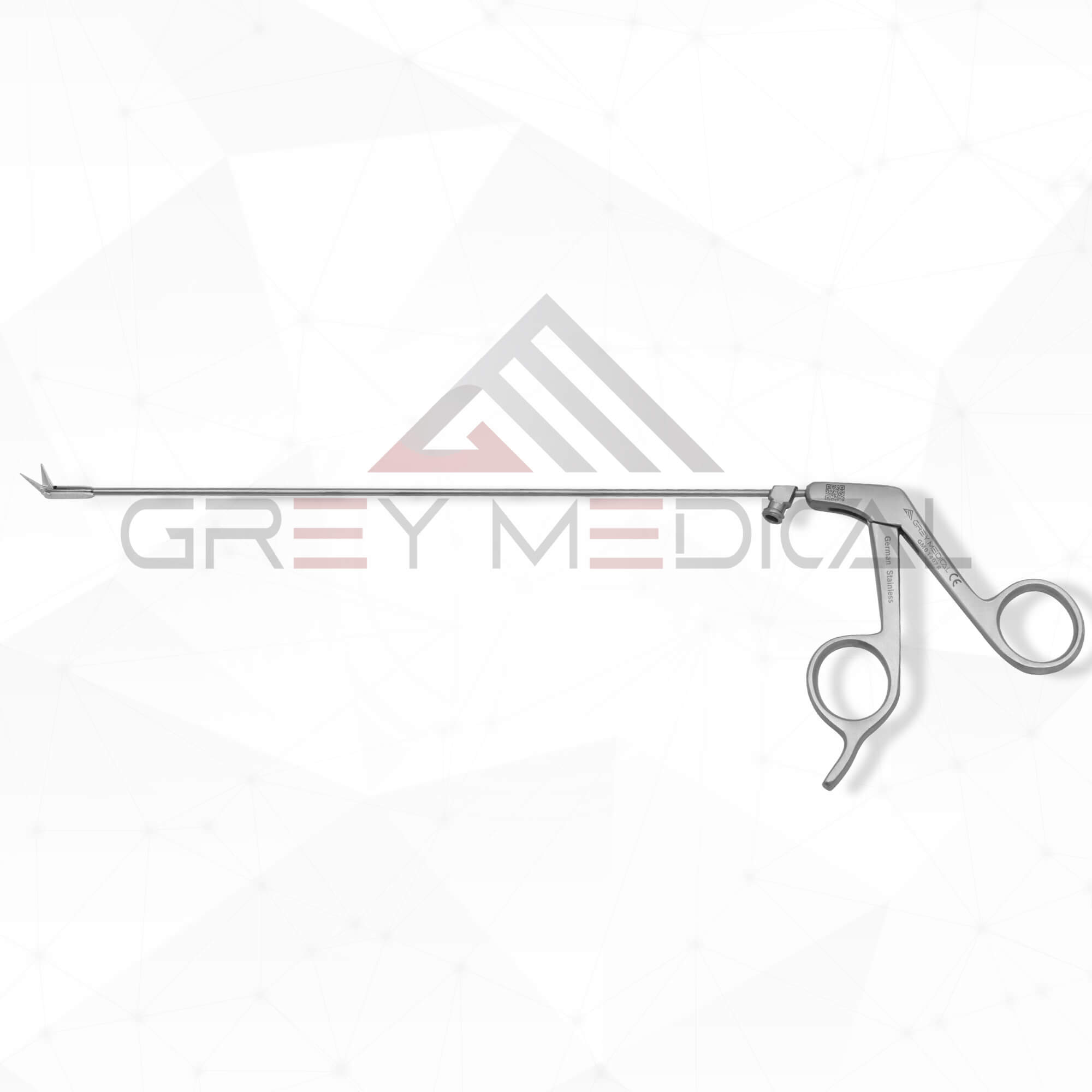 Micro Laryngeal Scissors with Luer Lock Cleaning Channel