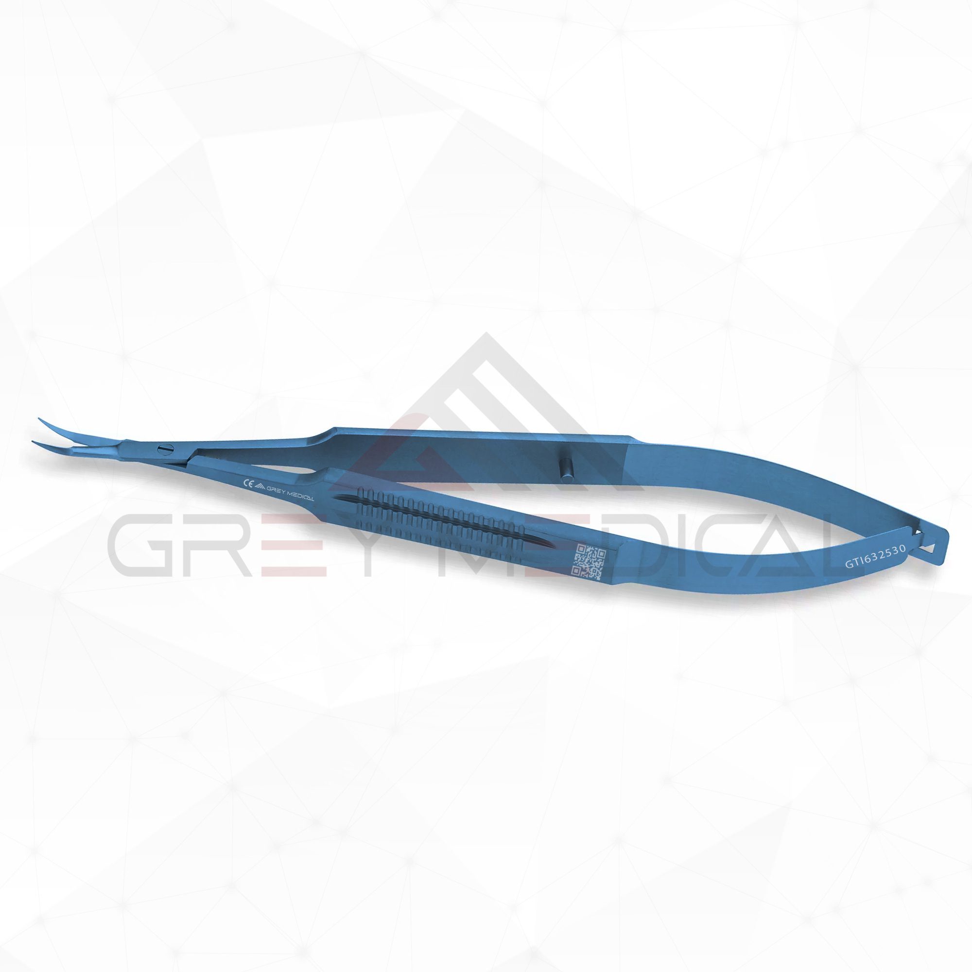 Micro Scissors Wide Flat Handle | Grey Medical®