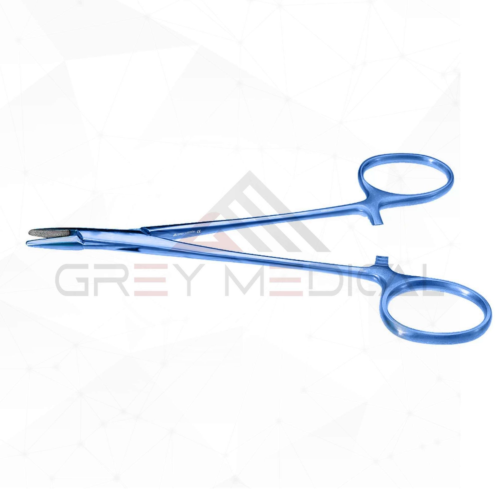 Halsey Needle Holder Straight | Grey Medical®