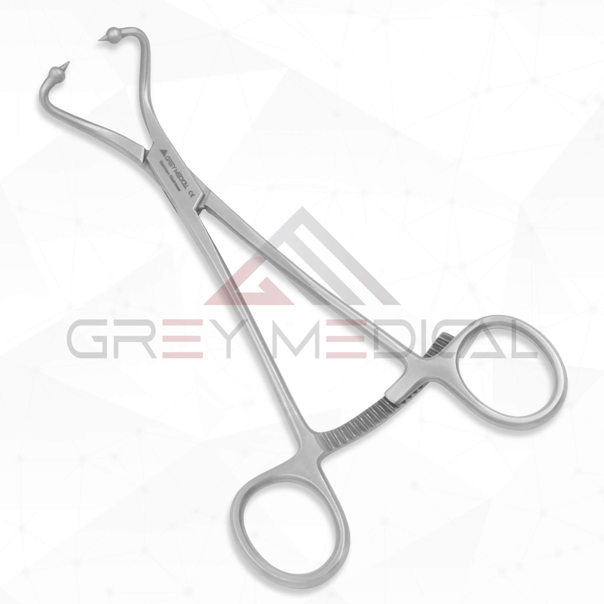 Bone Fragment Clamp Curved | Grey Medical®