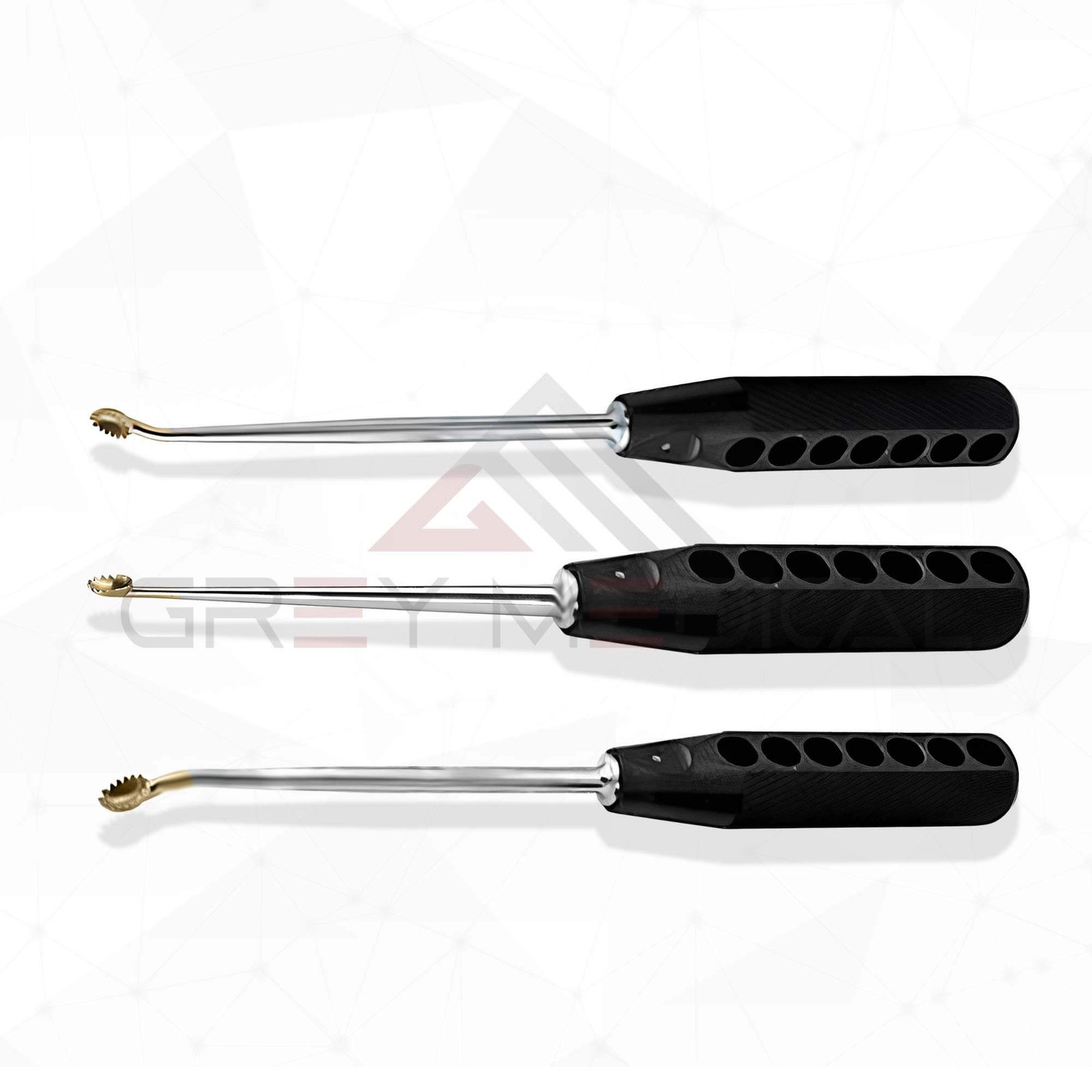 Curettes Long Handle Toothed | Grey Medical®