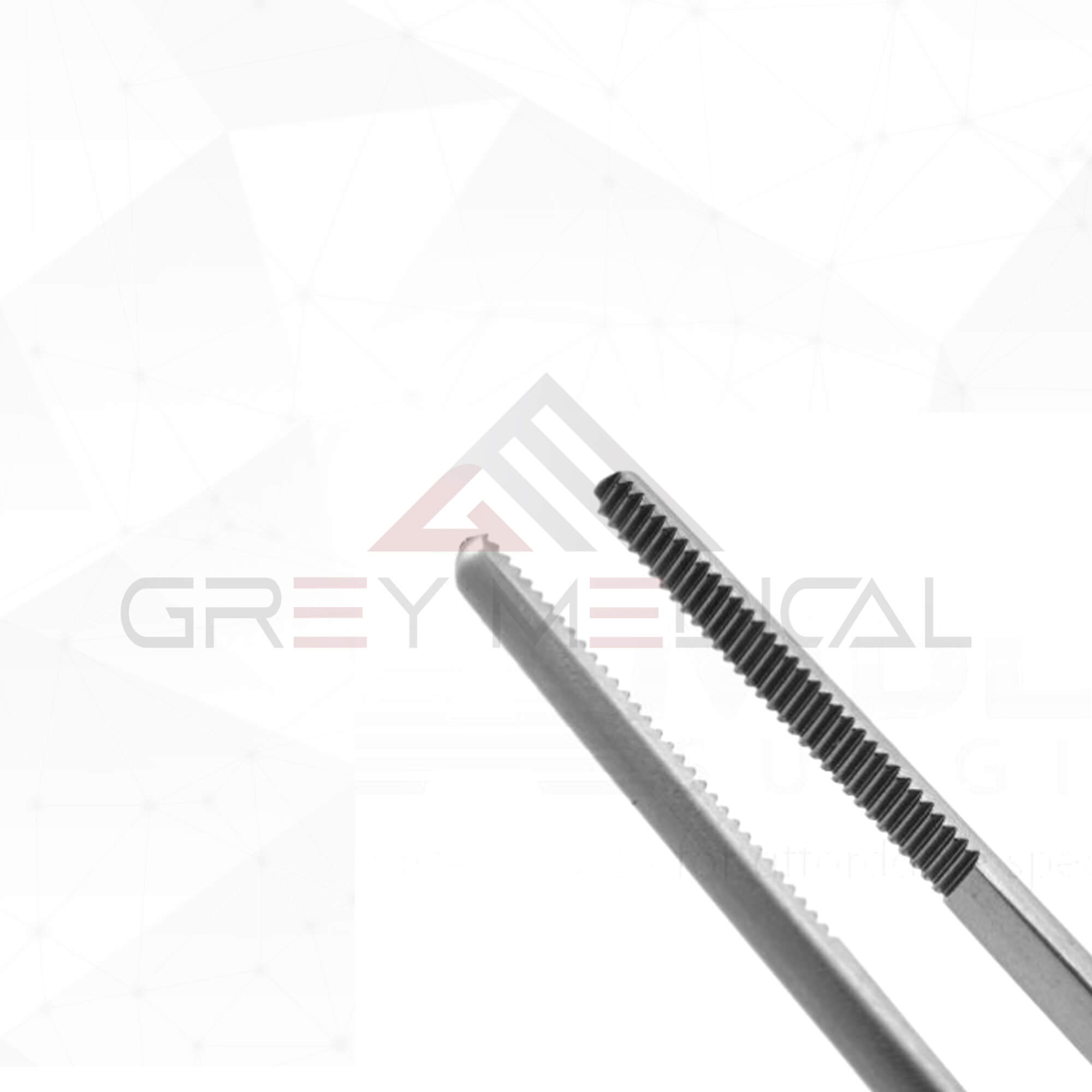 Lucae Bayonet Dressing Forceps - Delicate Serrated Jaw | Grey Medical