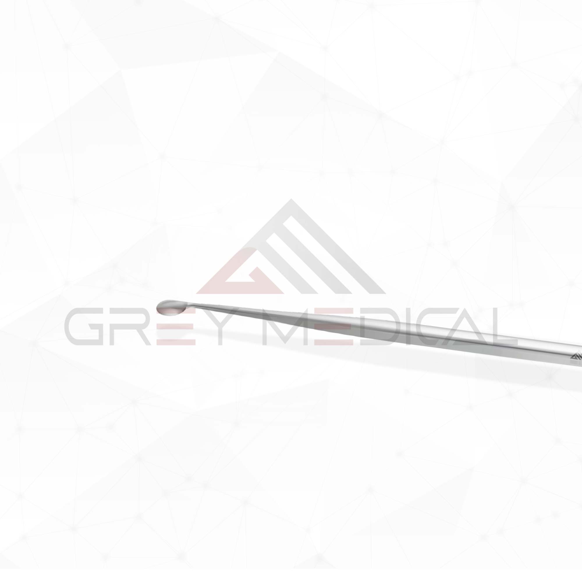 Large Angled Curette with Plastic Handle | Grey Medical®