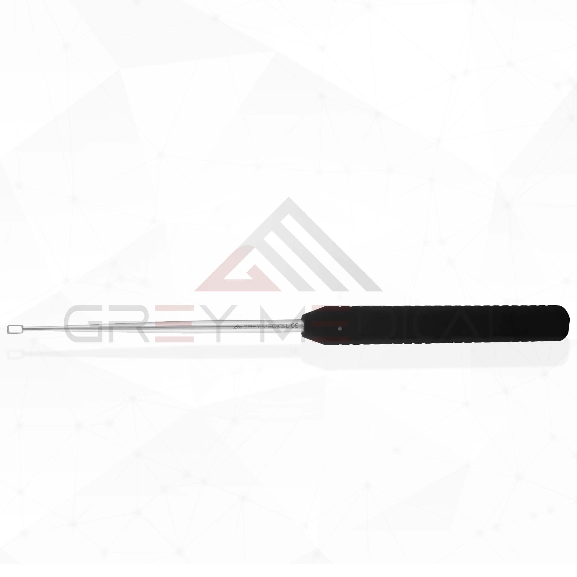 Curette Box Large with Straight Plastic Handle | Grey Medical®