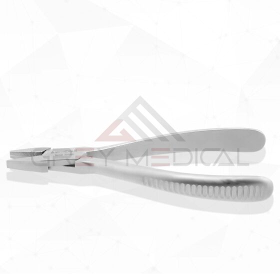 Flat Nose Pliers with End and Side Grooves | Grey Medical®