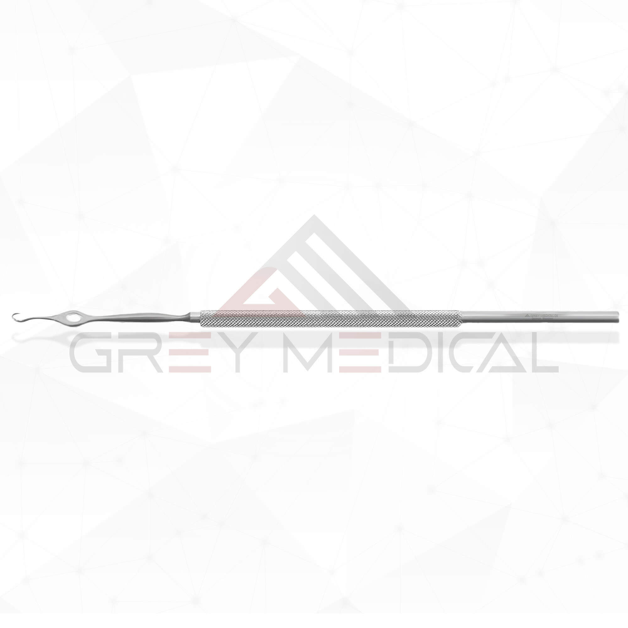 Schnitman Sharp Skin Hook with Eye | Grey Medical