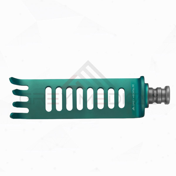 CCR Blade 4 Teeth - Green Fenestrated Titanium | Grey Medical®