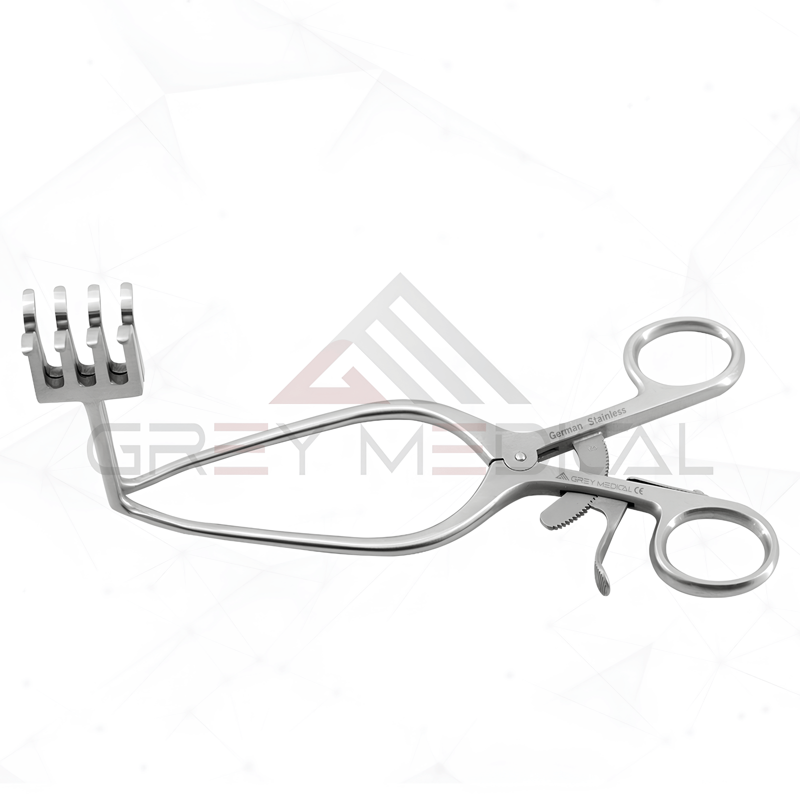 Deep Gelpi Retractor 4x4 Blunt Prong | Grey Medical®